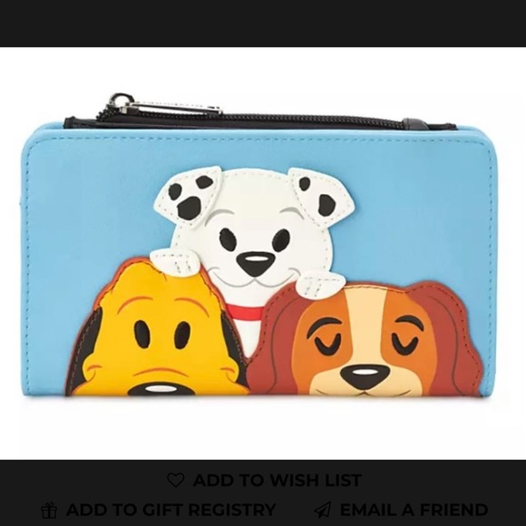 Loungefly | Bags | Disney Loungefly Wallet Disney Dogs Rolly Pluto Lady ...